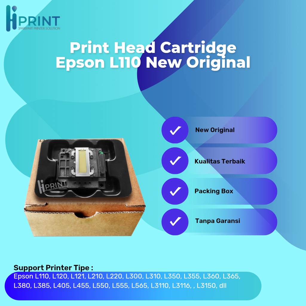 Jual Print Head Printer Epson L110 L210 L555 L310 L365 L550 Printhead ...