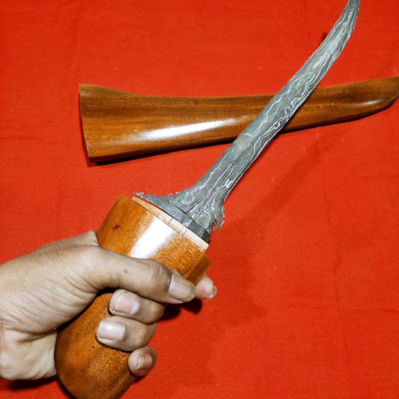 Jual Keris Patrem Zambia Pamor Kulit Semongko Warangka Kayu Jati ...