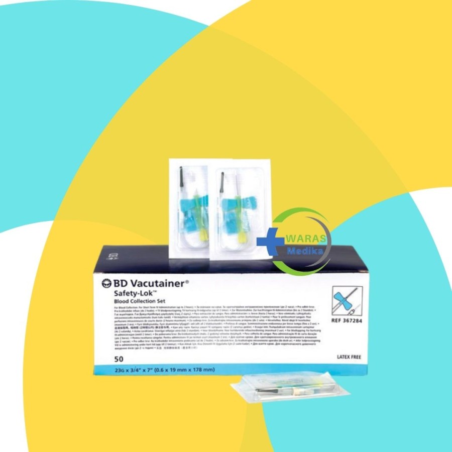 Jual BD Wing 23G | Vacutainer Safety-Lok BD - 23 G | Shopee Indonesia