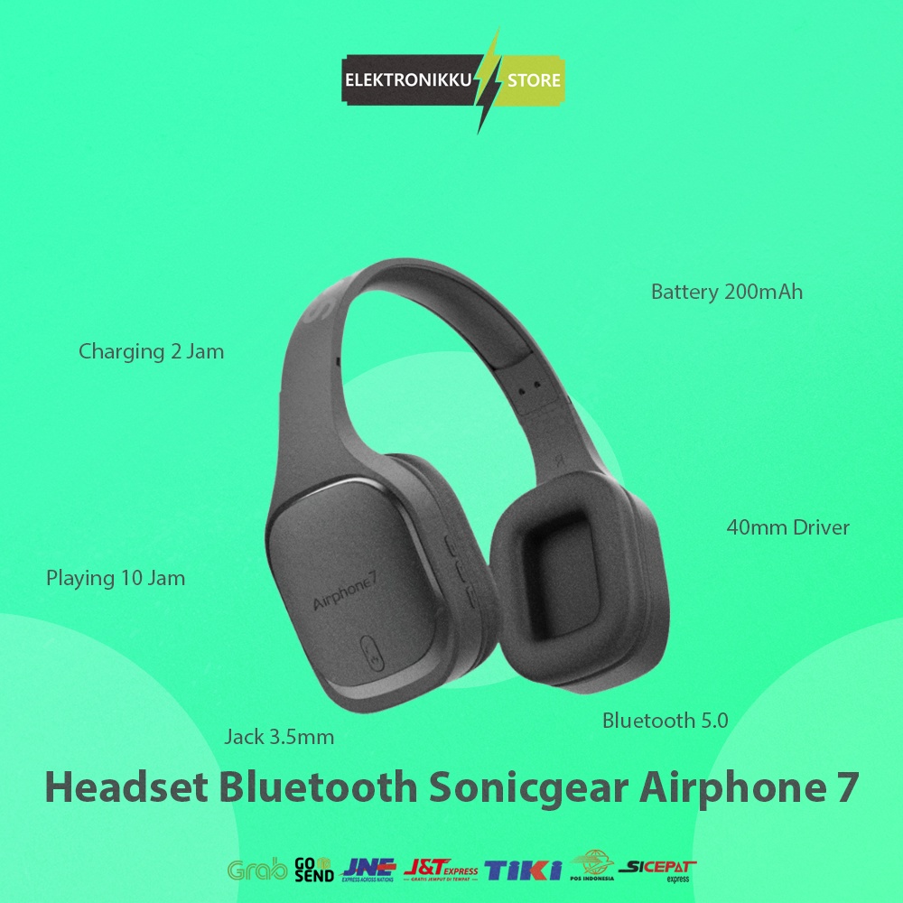 Jual Headset Sonicgear Airphone 7 Bluetooth Headphone Komputer PC ...