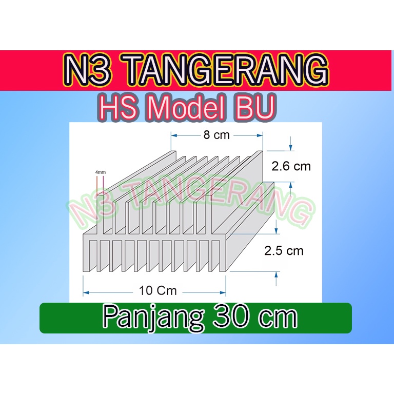 Jual PENDINGIN HS HEATSINK 3U 30CM MK YIROSHI JBL SOCL | Shopee Indonesia