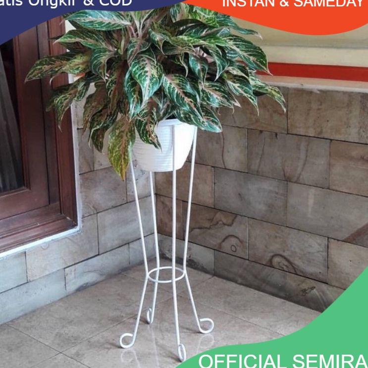 Jual TINGGI 1 METER / POT BUNGA BESI / Standing Planter Pot Diameter ...