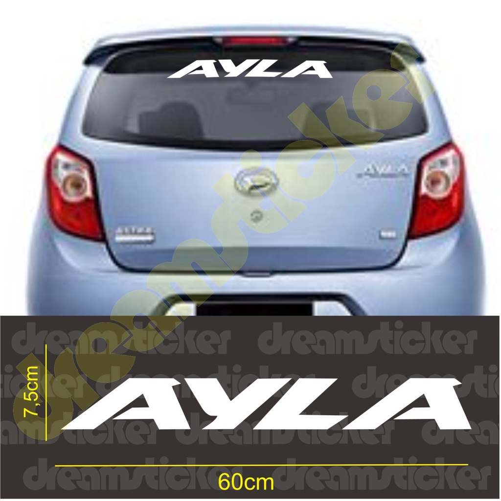 Jual Sticker Stiker Mobil Daihatsu Ayla Kaca Belakang | Shopee Indonesia