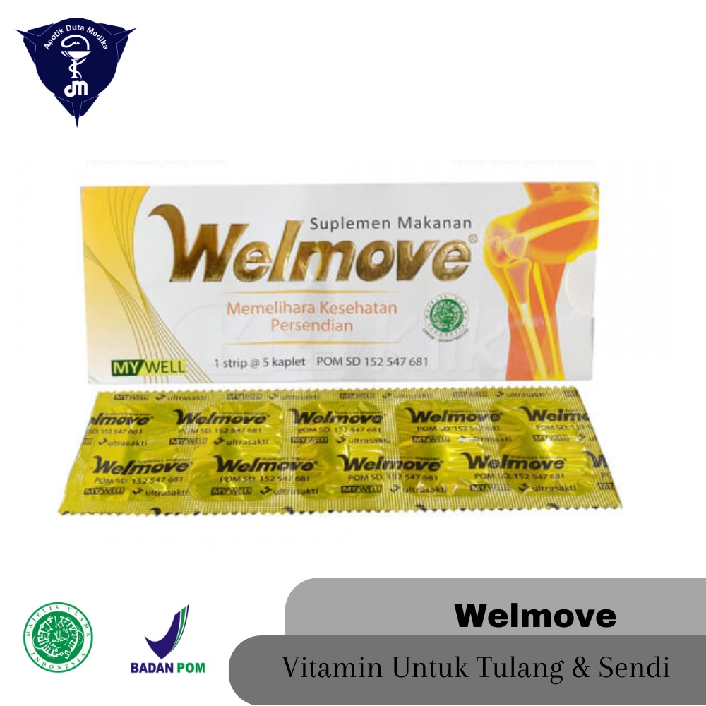 Jual Welmove 1 Strip 5 Capsul Suplemen Kesehatan Sendi lutut, pinggang ...
