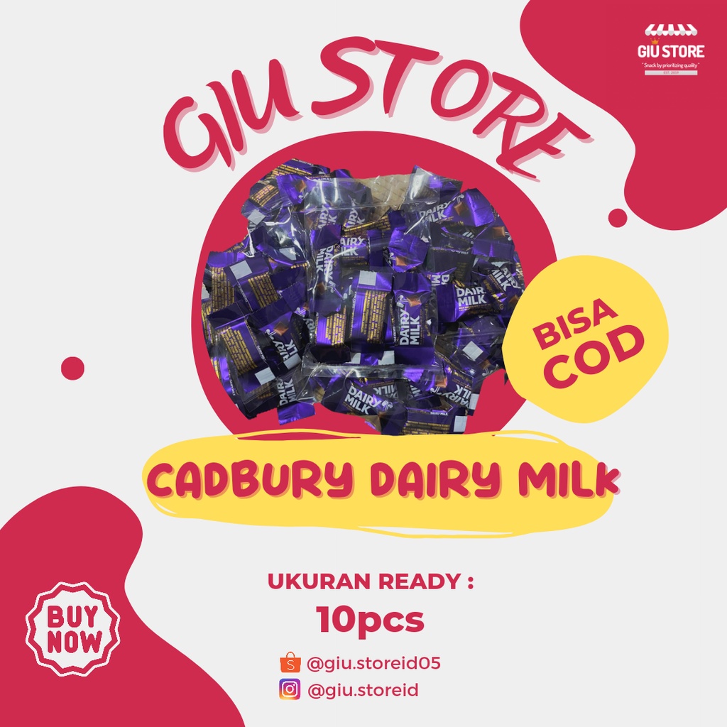 Jual CADBURRY DAIRY MILK @10 PCS | Shopee Indonesia