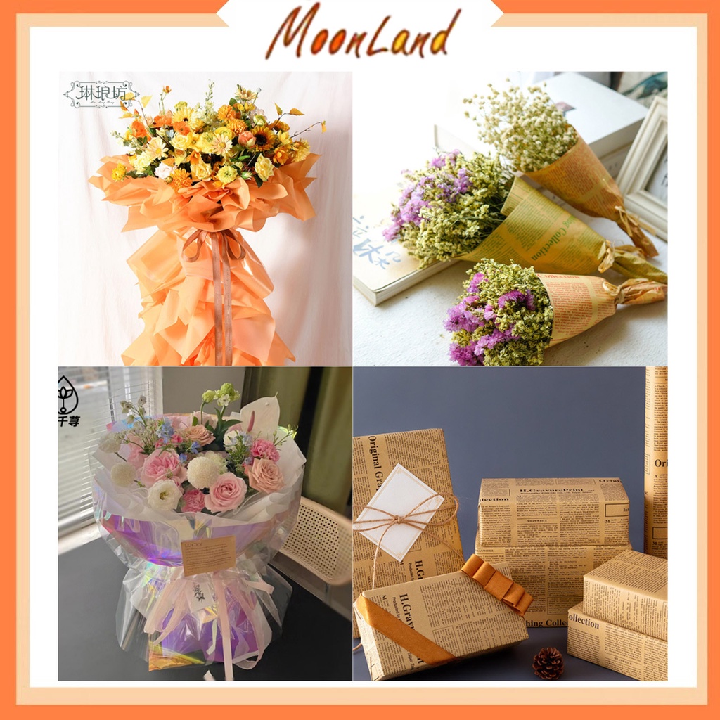 Jual Flower Wrapping / Kertas Bunga / Flower Paper Cellophane PASTEL ...