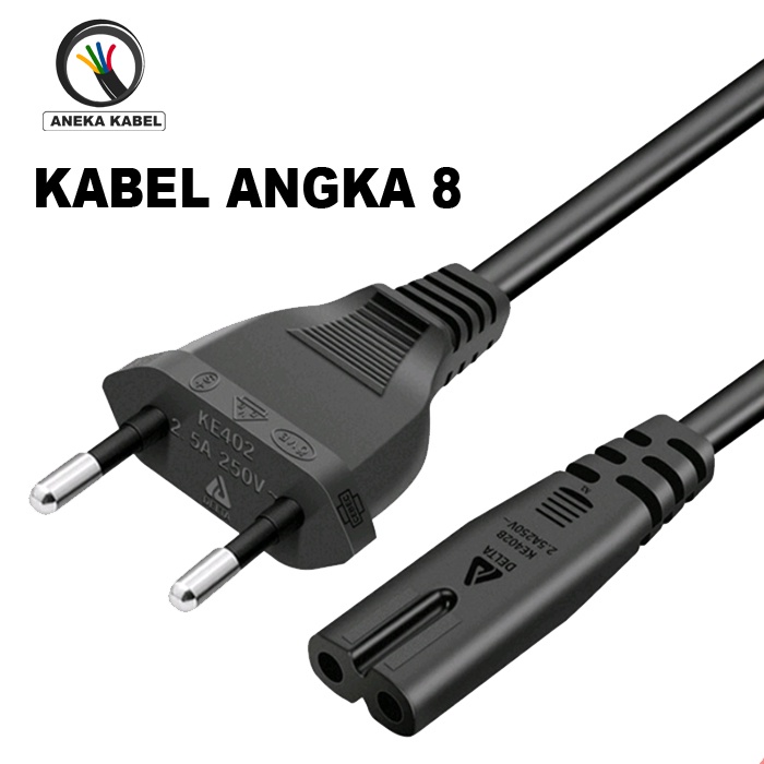 Jual Kabel Power Kabel Angka 8 / Kabel Printer Epson / Kabel Cas ...