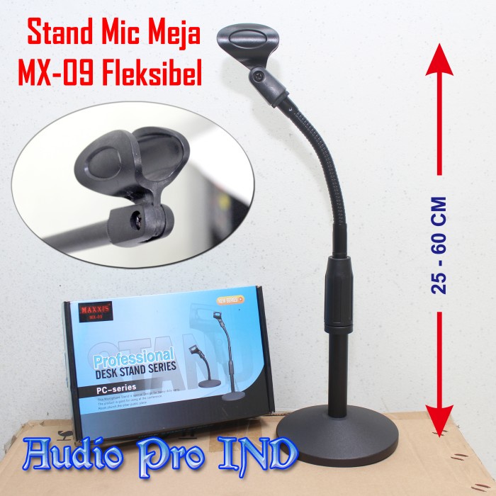Jual Ase Stand Mic Meja Mx 09 Flexible / Tripod Mic / Microphone Stand ...