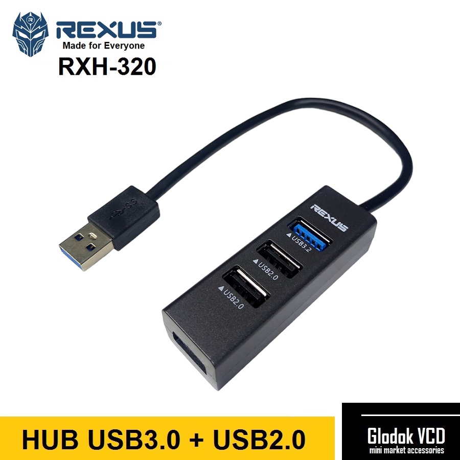 Jual Rexus RXH-320 USB Hub 4Port | Shopee Indonesia