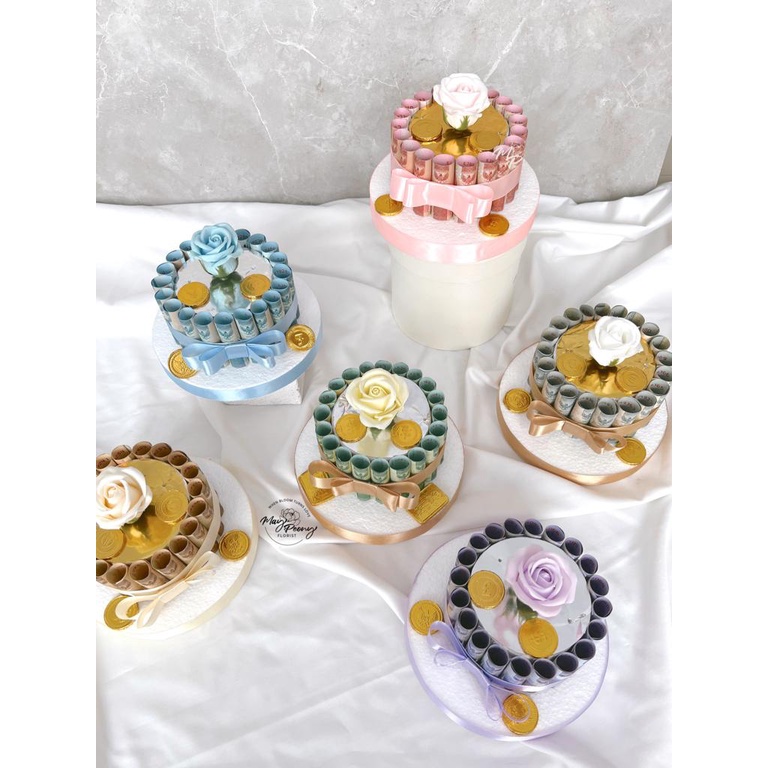 Jual MINI MONEY TART PECAHAN KECIL - MONEY CAKE KUE UANG MONEY BOUQUET ...