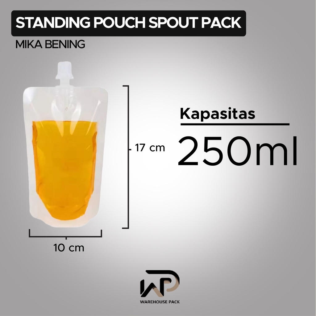 Jual ( 1 Pcs ) Standing Pouch Spout Pack Bening | Kemasan Minuman ...