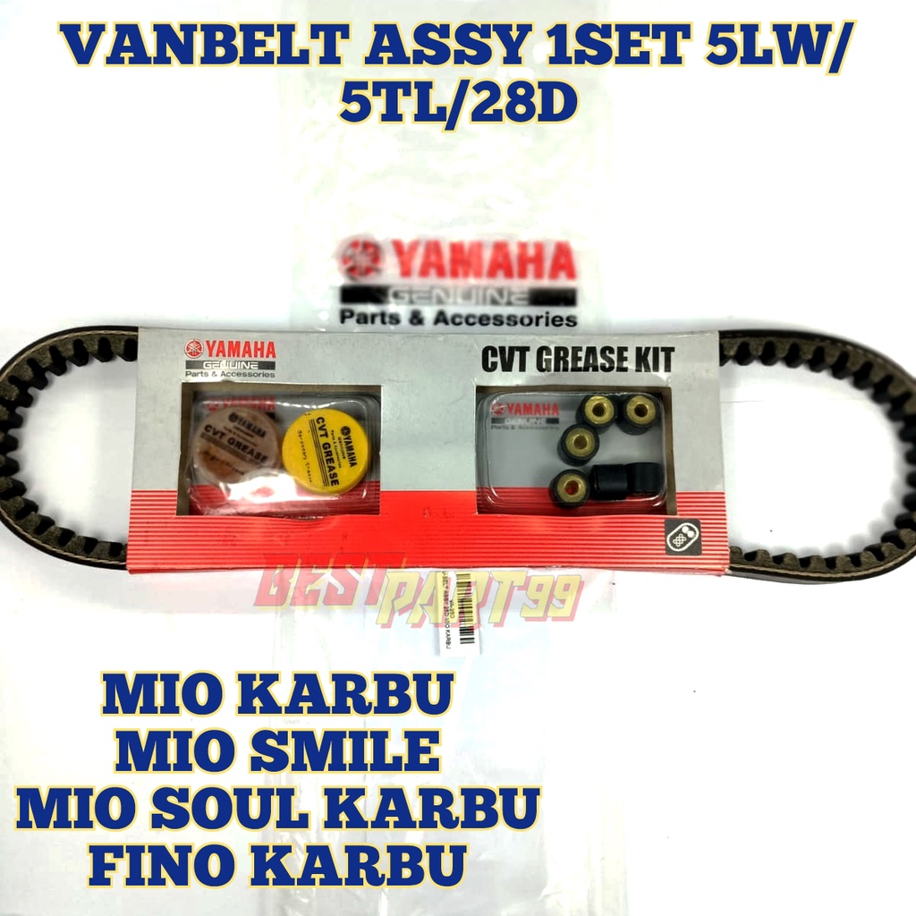 Jual Vanbelt V belt Yamaha Mio Karbu Mio Smile,Mio Soul Karbu,Fino Karbu 5TL/28D Kualitas ...