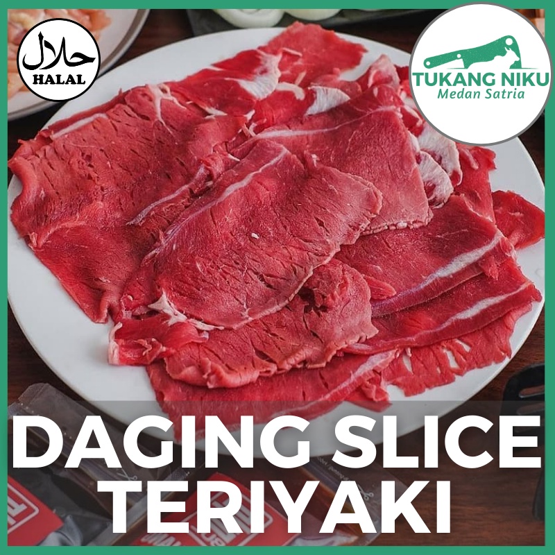 Jual SLICE TERIYAKI - HALAL DAGING SAPI FROZEN IRIS YOSHINOYA SUKIYAKI ...