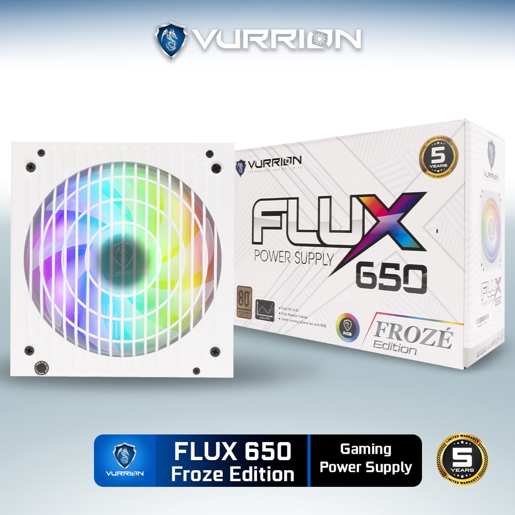 Jual PSU Power Supply FLUX 650 Frozen Edition Vurrion Modular RGB PSU ...