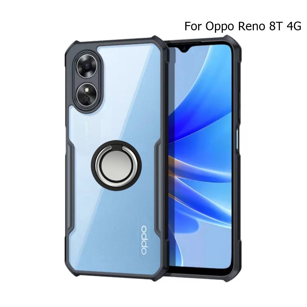 Jual CASE OPPO RENO 8T 4G / 8T 5G SOFT CASE RING STAND CLEAR BEATLE ...