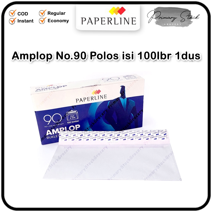 Jual Amplop Putih Panjang Polos Perekat Papperline Dus Besar Paperline ...