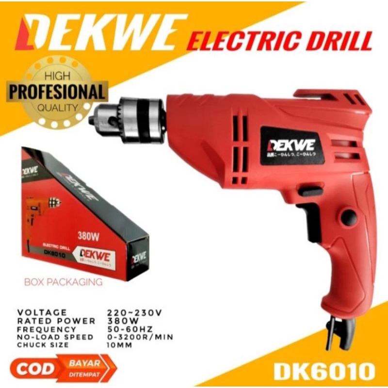 Jual mesin bor listrik besar bor kabel mesin bor dekwe 13mm bor tangan ...