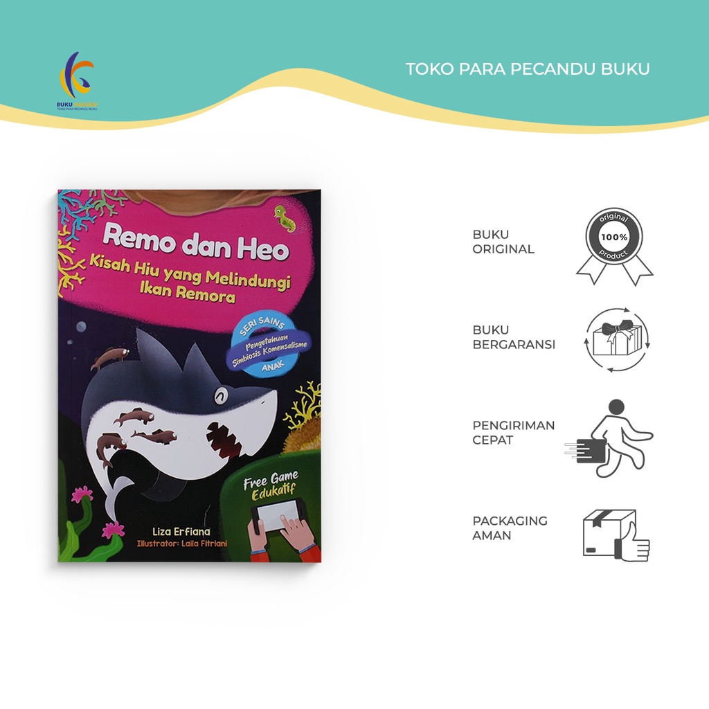 Jual Buku Anak - Remo Dan Heo; Kisah Hiu Yang Melindungi Ikan Remora ...