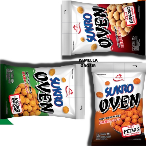 Jual KACANG SUKRO OVEN ALL VARIANT SNACK makanan ringan jajanan cemilan ...