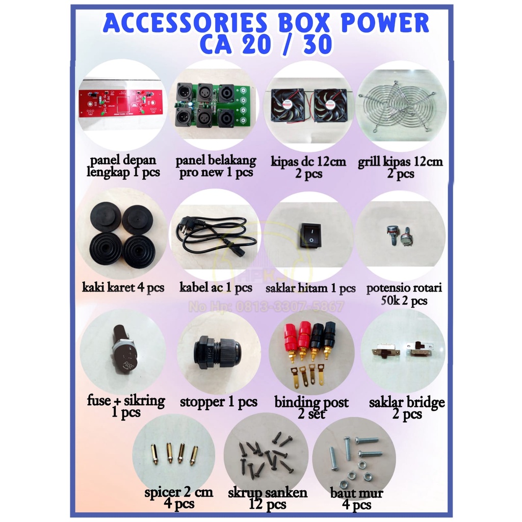 Jual ACC AKSESORIS BOX CA 20 CA 30 acc box power model CA20 CA30 ...