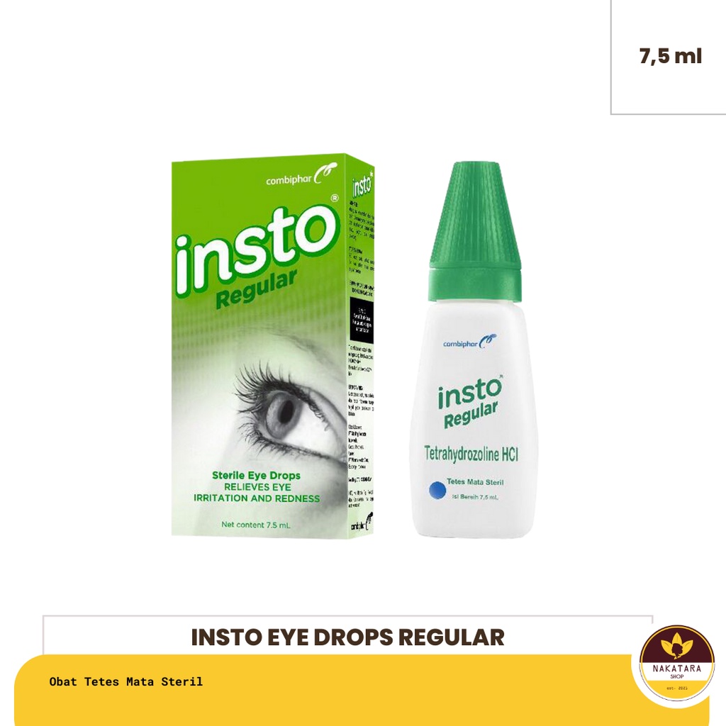 Jual INSTO REGULER UKURAN 7,5 ML - TETES MATA STERIL | Shopee Indonesia