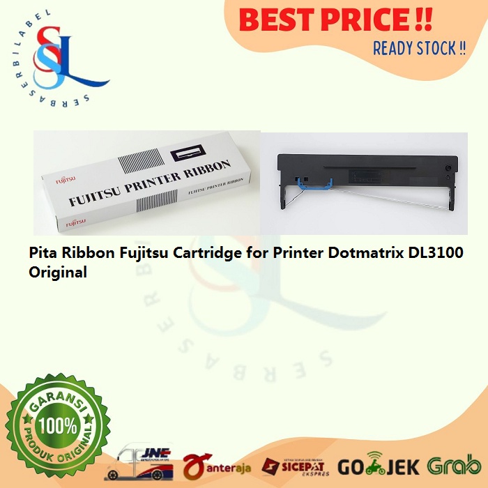 Jual Pita Ribbon Fujitsu Cartridge for Printer Dotmatrix DL3100 ...