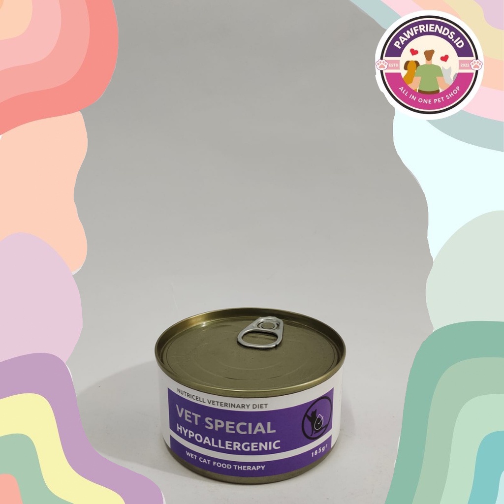 Jual Nutricell Vet Hypoallergenic Cat 185gr | Shopee Indonesia