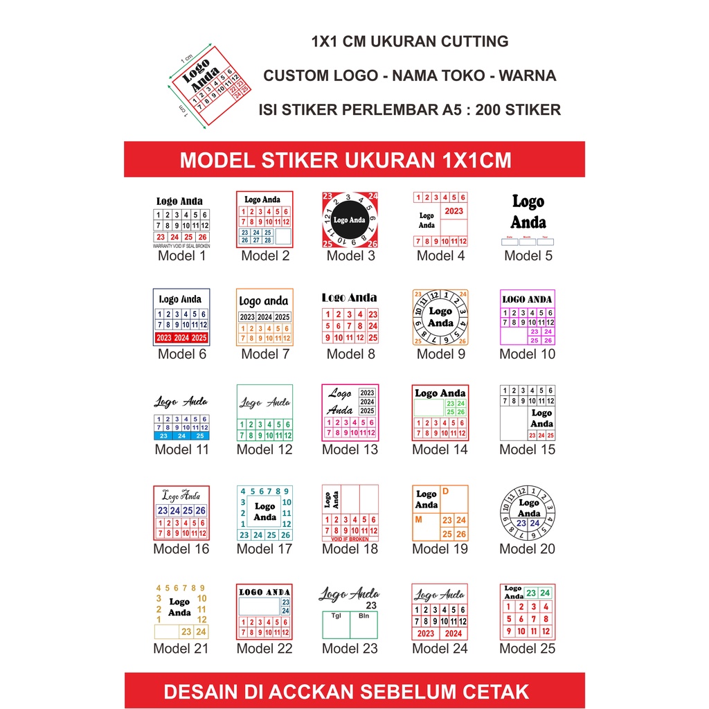 Jual Serba 10 Ribu Stiker segel Garansi Semua Ukuran Kertas Pecah Telor ...