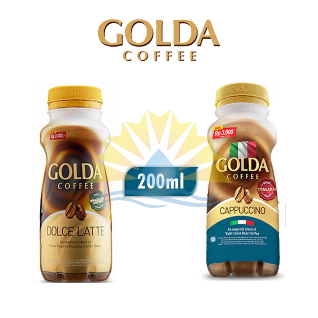 Jual GOLDA Coffee Dolce Latte/Cappuccino Kopi Siap Minum 200 ml (12 ...
