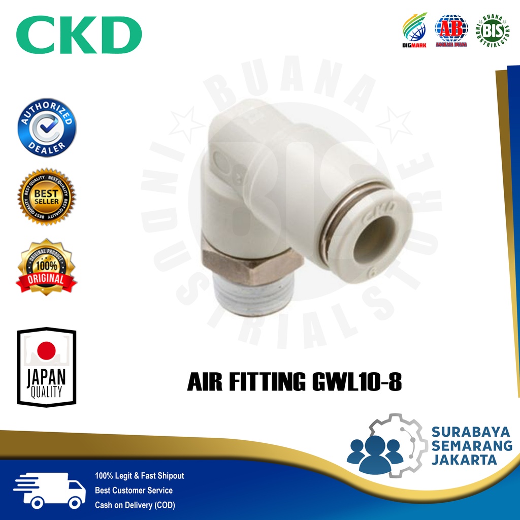Jual CKD AIR FITTING GWL10-8 ( ISI 10 PCS ) | Shopee Indonesia