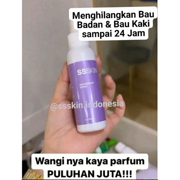 Jual SS Skin Deodorant Spray | Spray Deo SS | Deo Spray (Hilangkan Bau ...