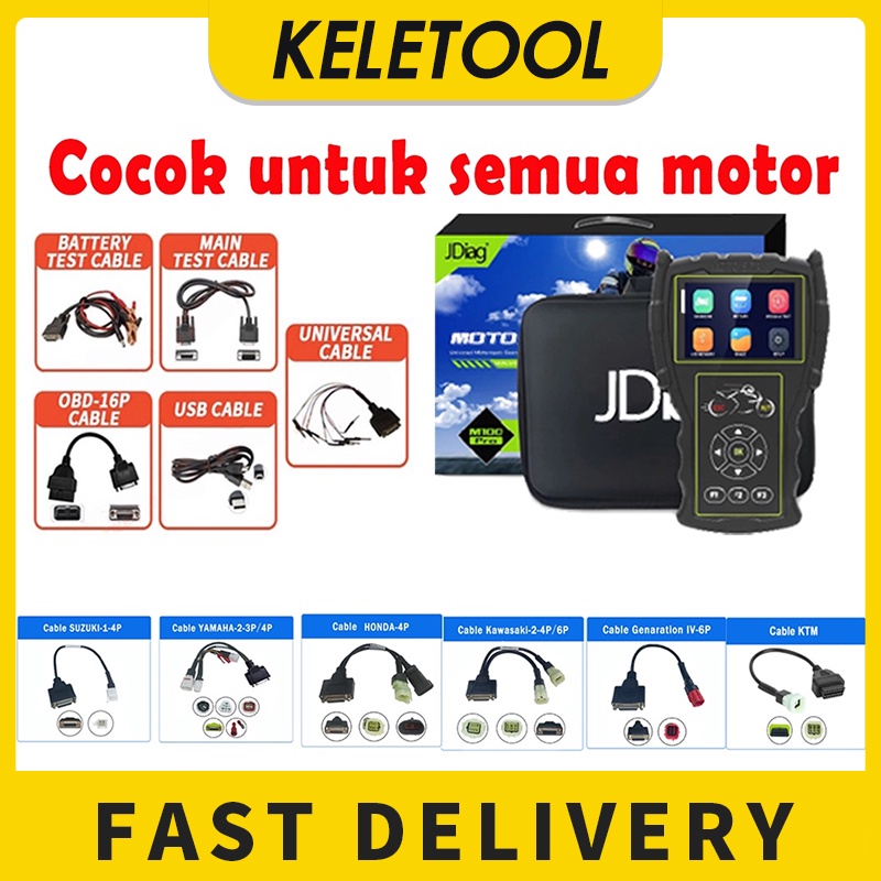 Jual Motor Scanner JDiag M100 Pro Motor Scanner OBD2 CO DLC Motor ...