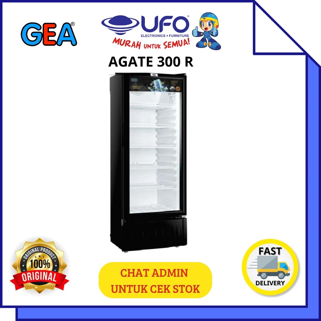 Jual RSA AGATE-300R SHOWCASE 5 RAK 290 LITER | Shopee Indonesia