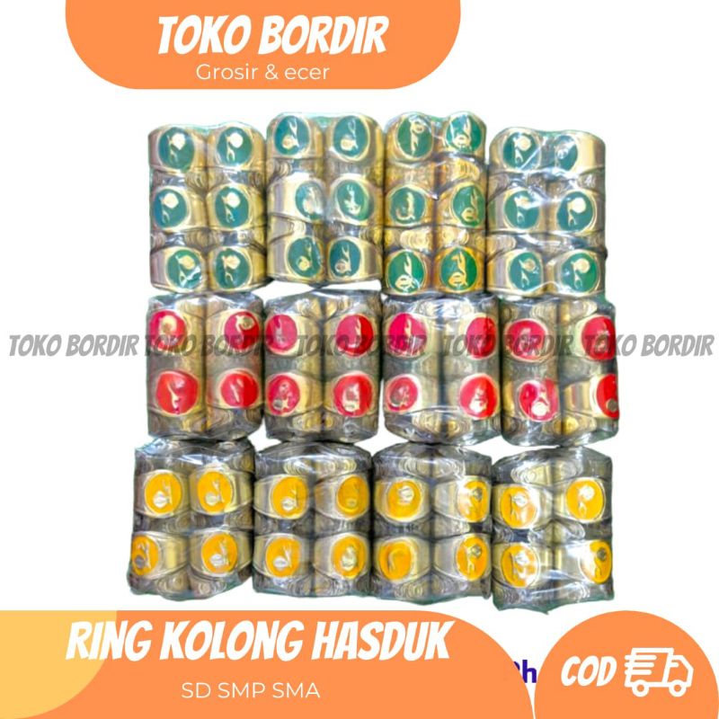 Jual Ring seng perpack isi 100 pcs / ring kolong hasduk bahan seng ...