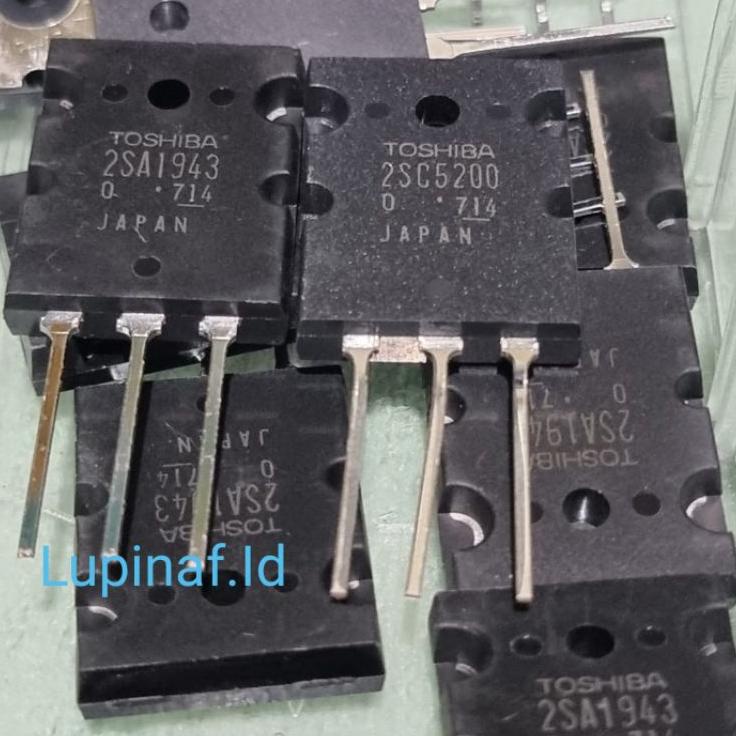 Jual ORIGINAL% TRANSISTOR 2SA1943 2SC5200 1943 5200 SERI 7 TOSHIBA ORIGINAL 1SET | Shopee Indonesia
