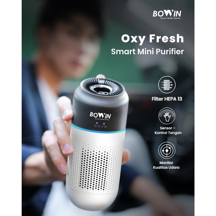Jual Bowin Air Purifier Oxy Mini (3in1 True HEPA & ANION Filter ...