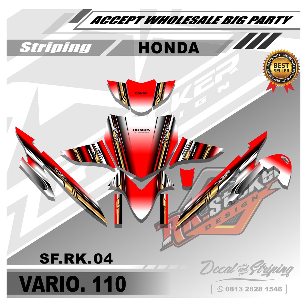 Jual Sticker Decal Vario 110- Sticker Decal Full Body Motor Vario 110 ...