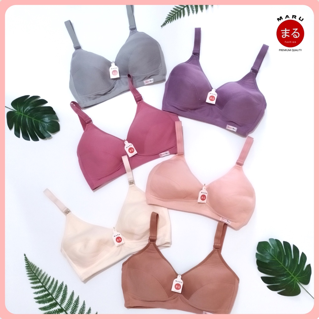 Jual 3 pcs & 6 pcs SPORT BRA WANITA BH CEWEK Jumbo Lusinan Cup Besar ...