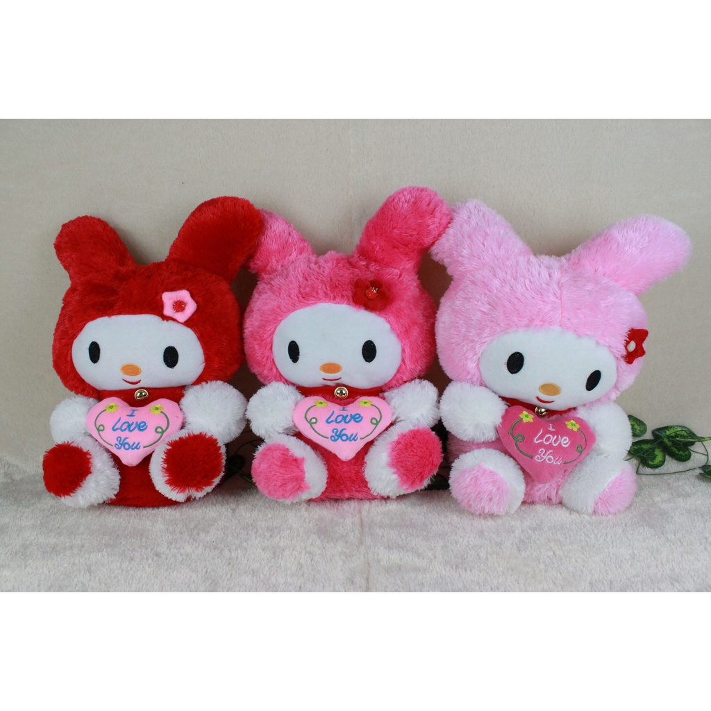 Jual Boneka Melody, Cute Melody With Love, HelloKitty Ukuran L | Shopee ...