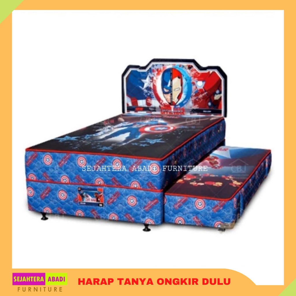 Jual bigland springbed kids 2in1 twin sorong kids anak license original ...