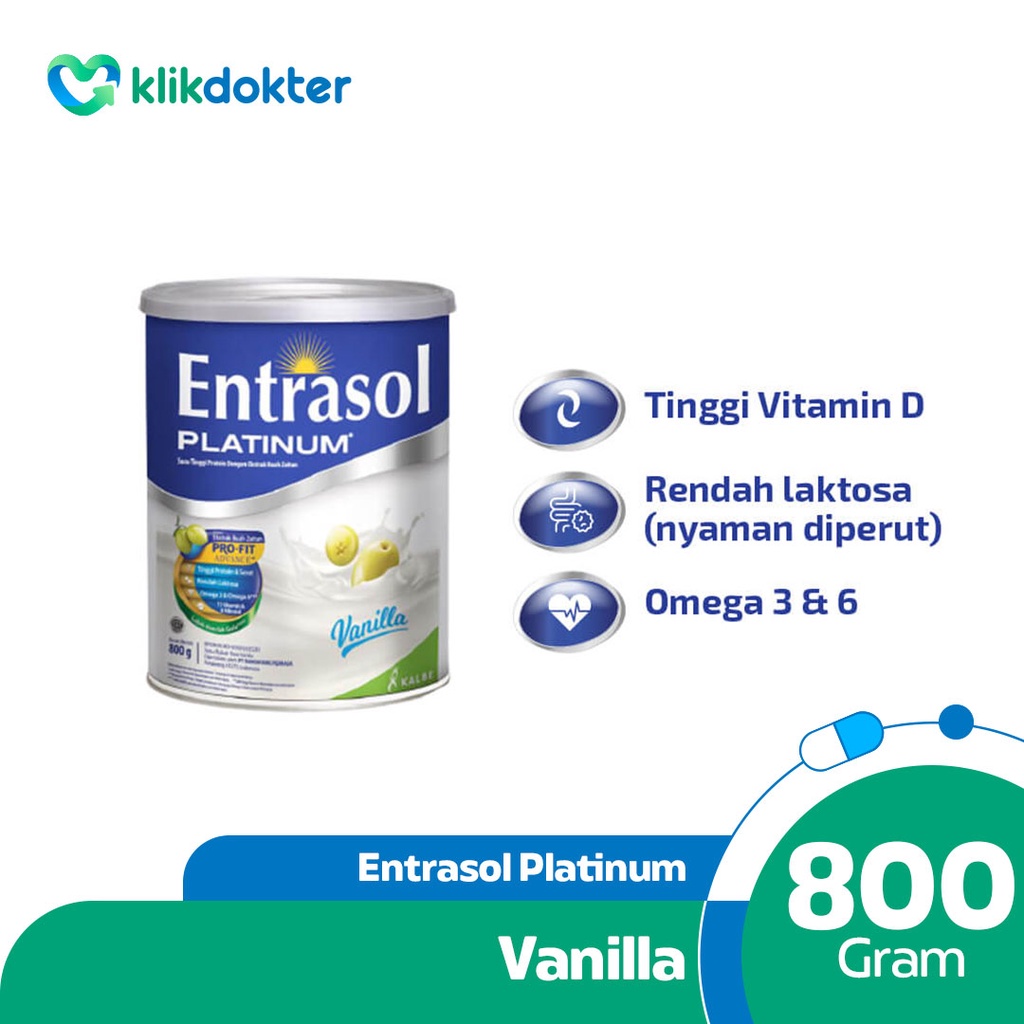 Jual Entrasol Platinum Vanilla 800gr | Shopee Indonesia