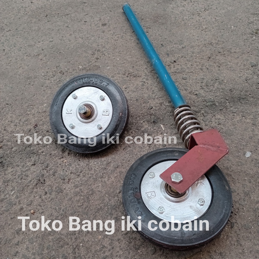 Jual Roda Gerobak 7 inch Roda Gletrek 300kg Ban Mati | Shopee Indonesia