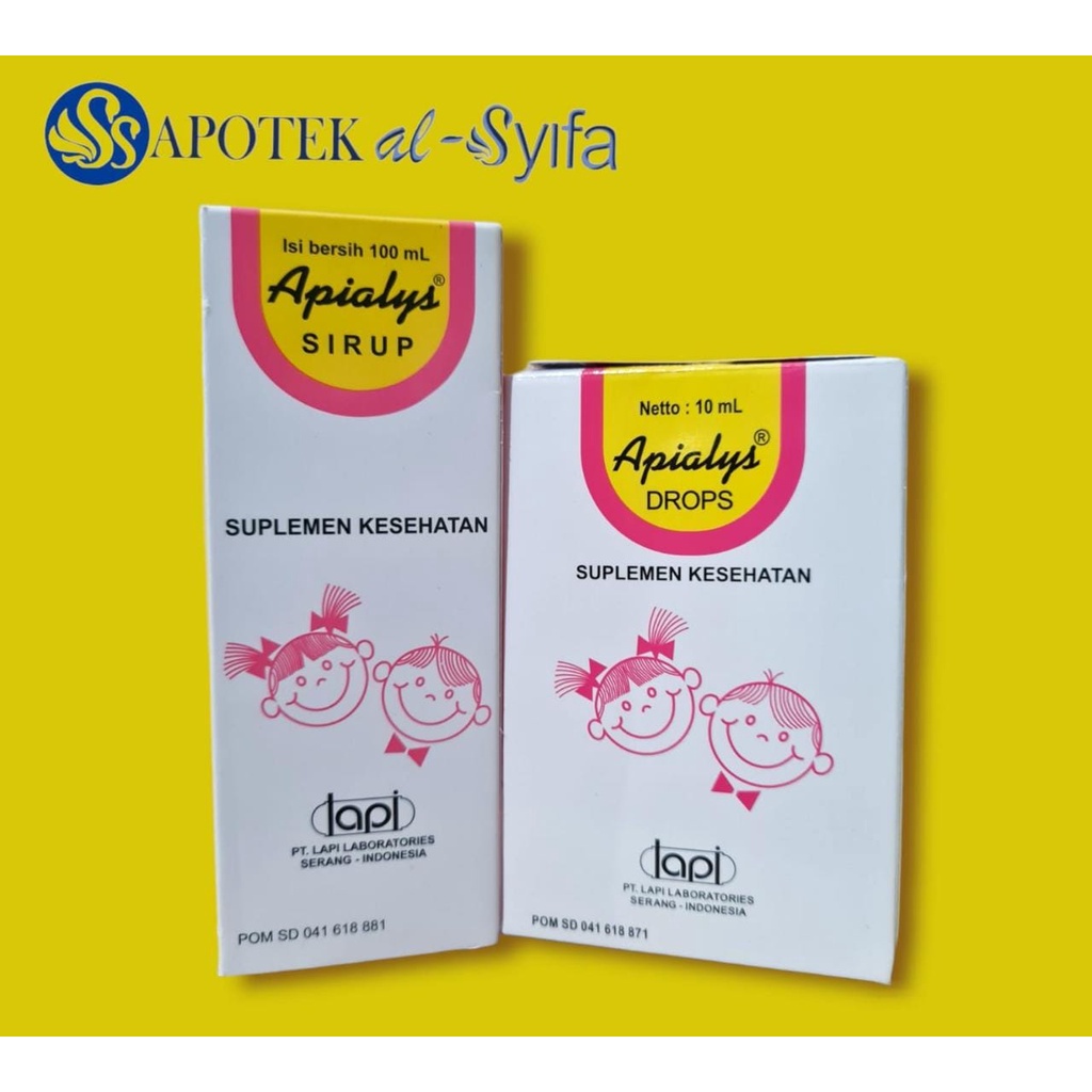 Jual Apialys multivitamin anak Drops 10ml dan Sirup 100ml | Shopee ...