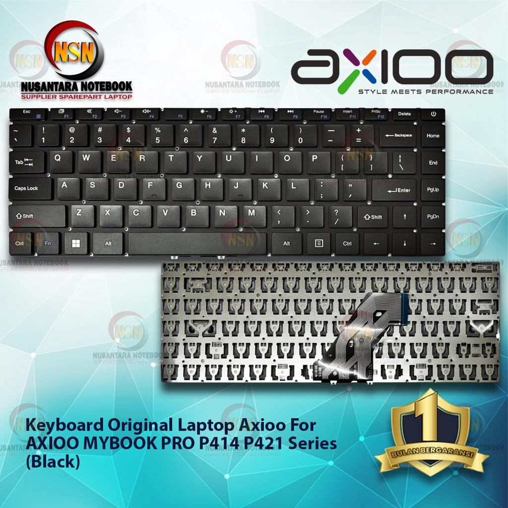 Jual Keyboard Original Laptop AXIOO MYBOOK PRO P414 P421 (Black ...
