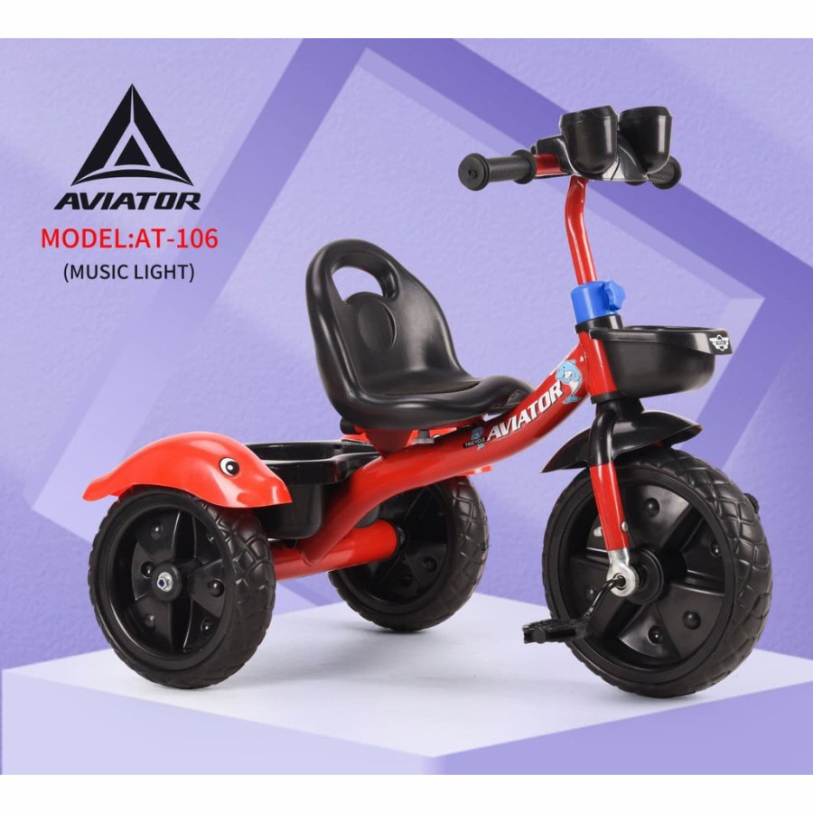 Jual Sepeda Roda Tiga Aviator AT-106 Ada Musik | Shopee Indonesia