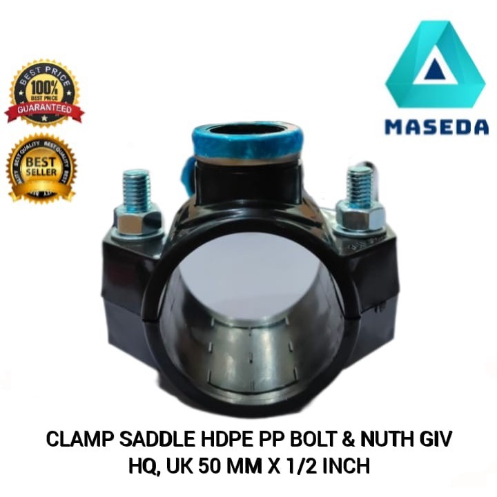 Jual Klem Sadel HDPE 1 1/2 x 1/2" inch Clamp Saddle 50 mm x 1/2" in | Shopee Indonesia