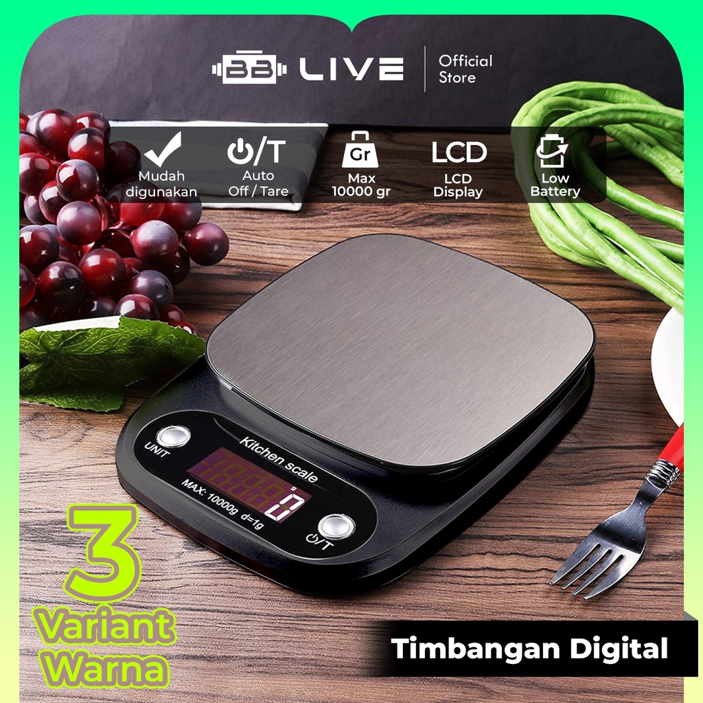 Jual Timbangan Digital 10kg Premium Kitchen Scale High Quality / Timbangan Digital Kitchen Scale ...