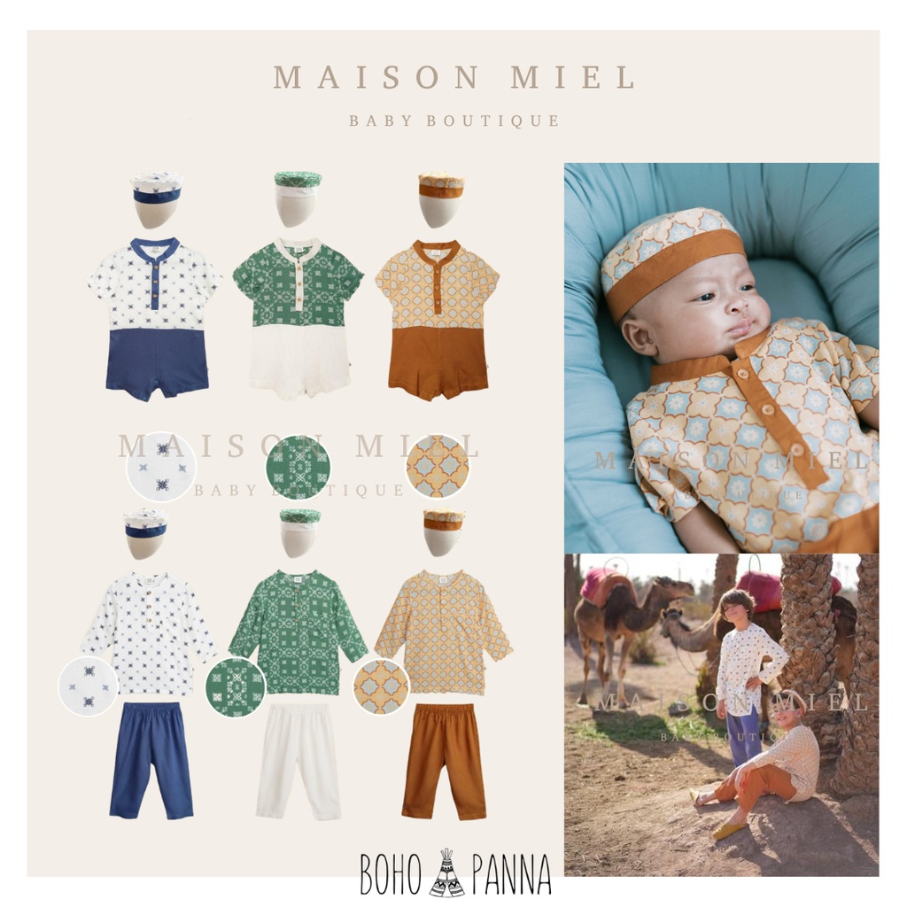 Jual Bohopanna Raya Collection / Set Peci / Rama Set / Rama Baby Set - Bohopanna /Set Baju Koko ...