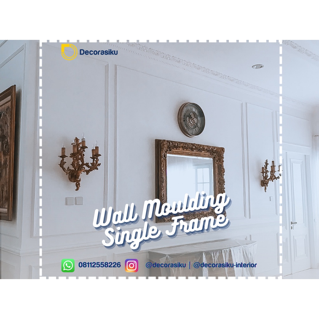 Jual DC - Wall moulding Kayu - Single frame KAYU - Wall Panel Kayu ...