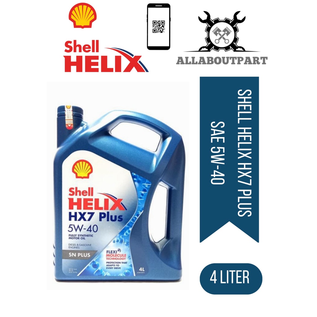 Jual Oli Shell HELIX HX7 Plus 5w-40 4Liter Galon | Oli Mobil / Oli ...
